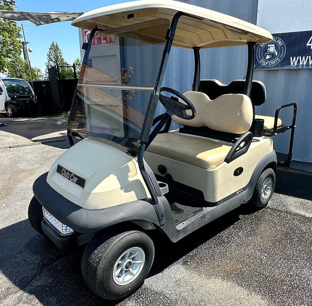 2005 Tan Club Car Precedent 48v Rear Fold-Down Seat | RI Golf Carts